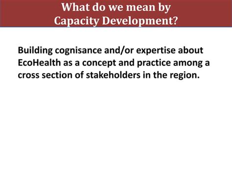 Capacity Development Ppt