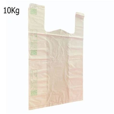 Plain 10 Kg W Cut Compostable Carry Bag Size In Inches 20 X 24 Lxw