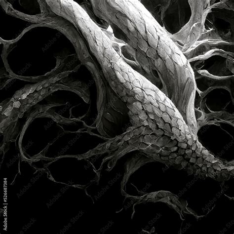 Snake Scale Texture Seamless Monochrome Stock Illustration Adobe Stock