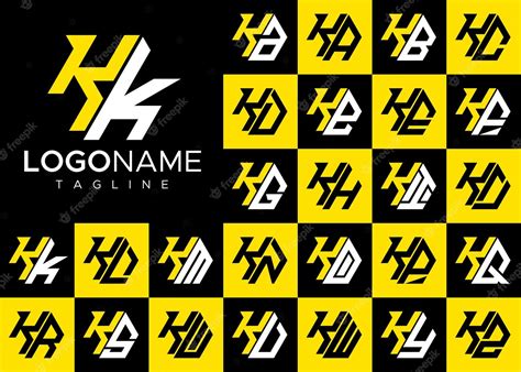 Premium Vector Set Of Hexagon K Letter Logo Design Modern Letter K