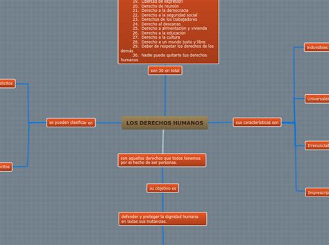 Los Derechos Humanos Mind Map