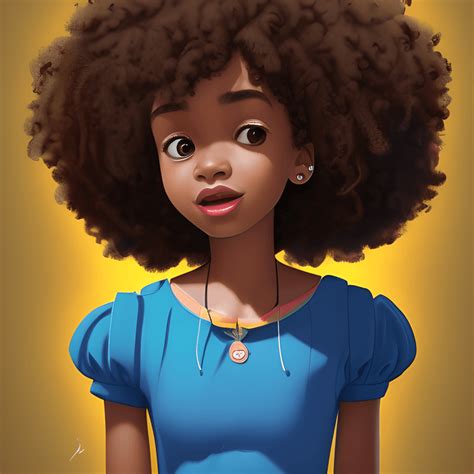 Cute Brown Girl In Brightly Colored Dress 4k · Creative Fabrica