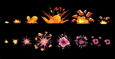 Explosion Animation Frames Explosion Cartoon Explosion Animation