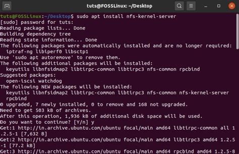 Configuraci N Del Servidor Nfs En El Servidor Ubuntu Aprender Linux