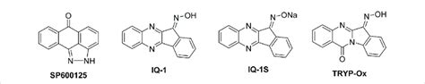 Chemical Structures Of Several Jnk Inhibitors Download Scientific Diagram