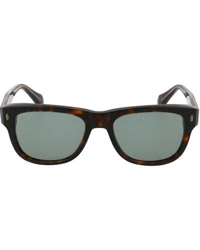 Gray Cartier Sunglasses For Men Lyst