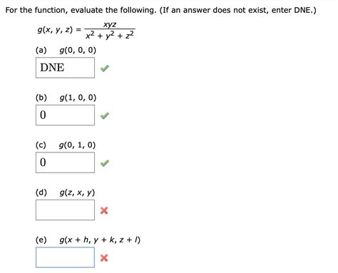 Solved For The Function Evaluate The Following If An