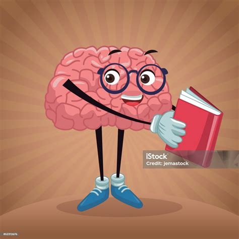 可愛的大腦卡通向量圖形及更多人圖片 人 人的手臂 人的頭部 Istock