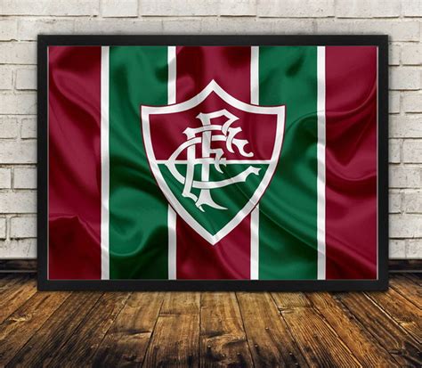 Fluminense Escudo Fluzão Quadro Moldura 33x24cm Elo7