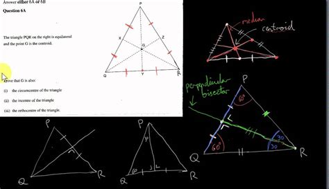 Centroid Circumcentre Incentre And Orthocentre Of An Equilateral Triangle YouTube