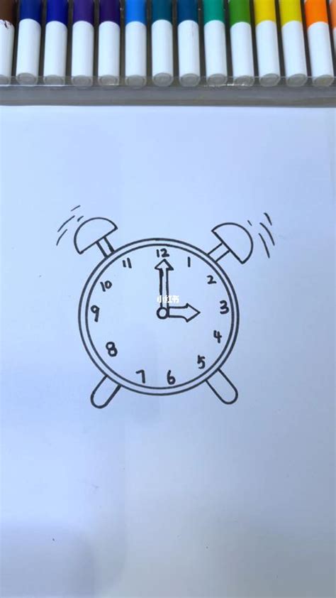 闹钟的简笔画图片大全简单（推荐13张） 简笔画图片大全