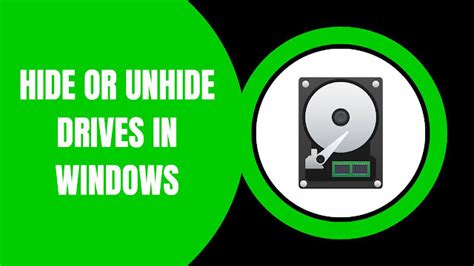 Hide Or Unhide Drives In Windows Cyberwiki Encyclopedia Of
