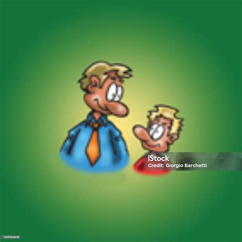 Ilustración De Padre E Hijo Y Más Vectores Libres De Derechos De Adulto