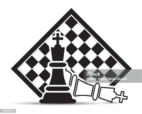 흰색 배경 벡터 일러스트 레이 션에 체스판에서 장군 체스 킹 피겨 조각 개념에 대한 스톡 벡터 아트 및 기타 이미지 개념 경기 스포츠 경쟁 Istock