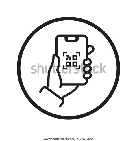 Mobile Scan Qr Code Vector Stock Vector Royalty Free 2372699085 Shutterstock