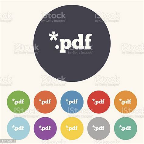 Pdf 파일 문서 아이콘을 클릭합니다 Pdf 다운로드 버튼을 클릭합니다 0명에 대한 스톡 벡터 아트 및 기타 이미지 0명