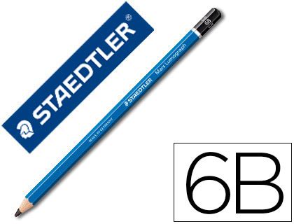Lápis Grafite 6B Staedtler Mars Lumograph
