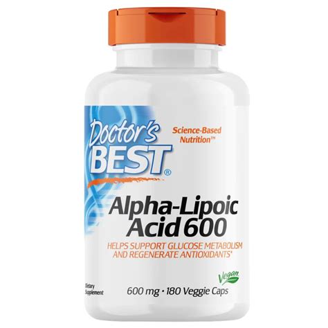 Doctors Best Alpha Lipoic Acid 600mg 180 Caps