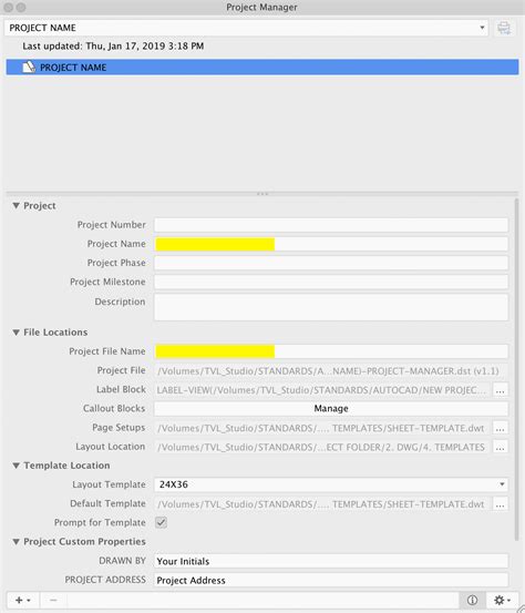 Solved Project Manager Project Name Vs Project File Name Autodesk Community