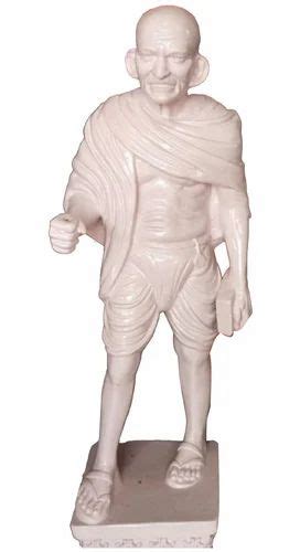 Black White Marble Gandhi Ji Standing Statue Sizedimension 4 Feet