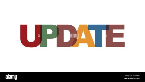 Update Business Card Text Modern Lettering Poster Color Word Art
