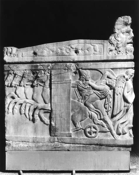 Sarcophagus Depicting Castor And Pollux Seizing The Daughters Of Leucippus The Walters Art Museum