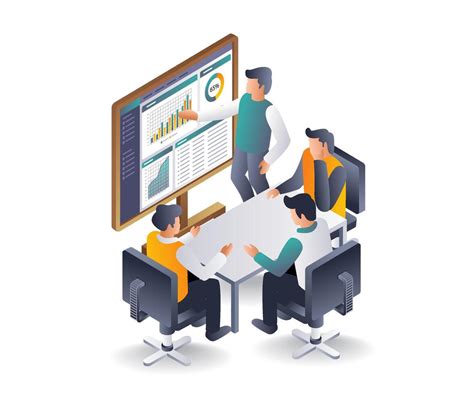strategic insights from business growth data analysis 47546674 vector