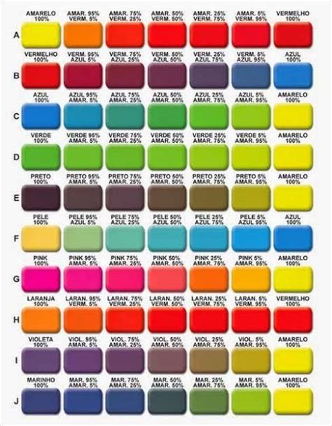 Pin De Rolando Vega Alvarez Em Cores Mistura De Cores De Tintas