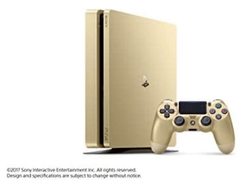 Ps4 Slim 500gb Gold Limited Edition W 3 Consoles And Games For Sale