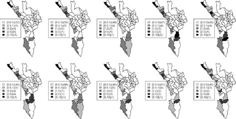 Figure 1 From Spatiotemporal Distributed Lag Modelling Of Multiple