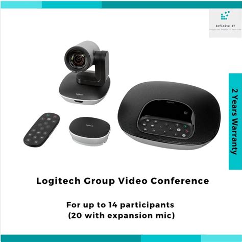 Logitech Group Cc3500e Video Conferencing Kit And Expansion Mic [camera Speakerphone Hub