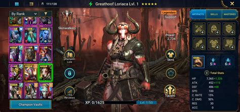 Are Greathoof Loriaca And Errol Good Champions R Raidshadowlegends