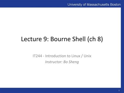 Ppt Lecture 9 Bourne Shell Ch 8 Powerpoint Presentation Free