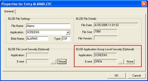 Blob Component Level Security