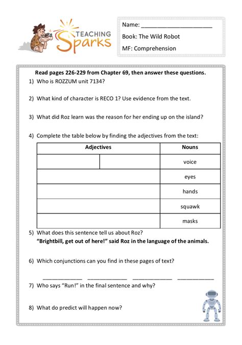 The Wild Robot Literacy Lesson Ideas Activities And Resources Ks2
