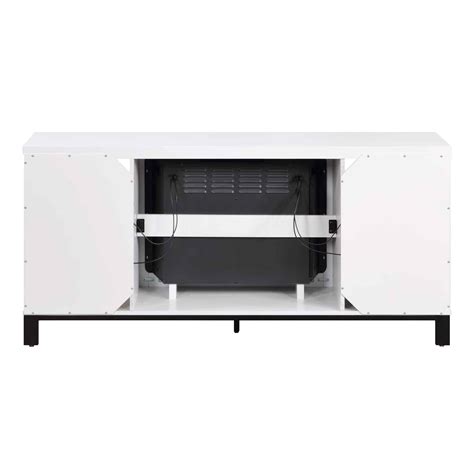Parkview 60in Matte White Fireplace | Whalen Furniture