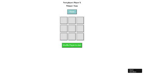 Tic Tac React Codesandbox