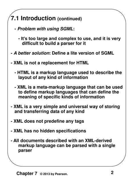Ppt 71 Introduction Sgml Is A Meta Markup Language Html Was