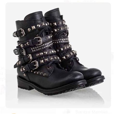 These Ботинки женские Полусапожки Готические ботинки