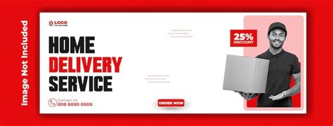 Premium Vector Delivery Service Ads Cover Template