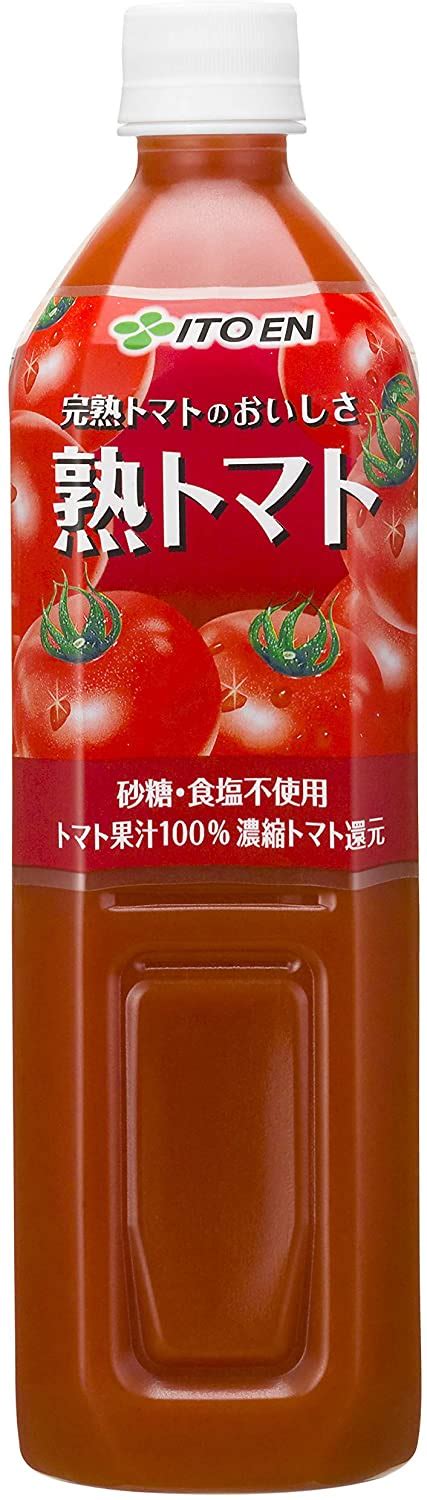 伊藤園 トマトジュース 熟トマト900ml 1箱 12本入 カウシェ