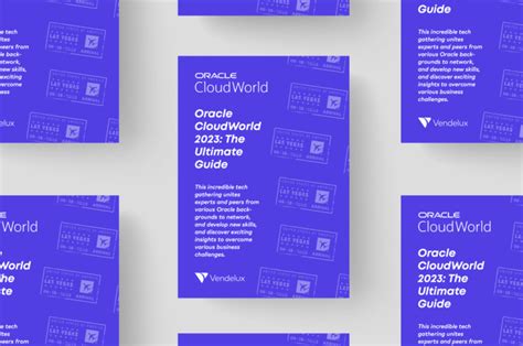 Oracle Cloudworld 2023 The Ultimate Guide Vendelux