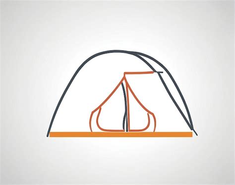 Premium Photo A Tent Icon