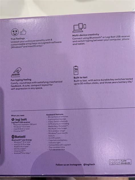 Logitech Pop Keys Wireless Keyboard Computers Tech Parts Accessories Computer Keyboard