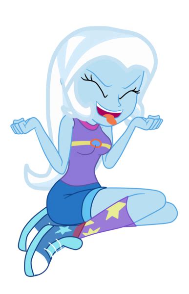 Safe Artist Gmaplay Derpibooru Import Trixie Equestria Girls Camp Everfree