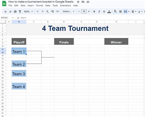 How To Make A Tournament Bracket In Google Sheets SpreadCheaters