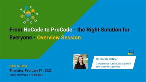 From Nocode To Procode The Right Solution For Everyone Overview