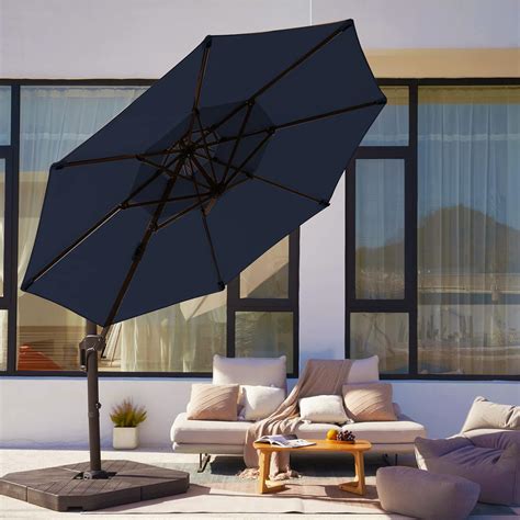 Buy Viney Double Top Patio Umbrellas Ft Outdoor Offset Cantilever Umbrella Month Fade