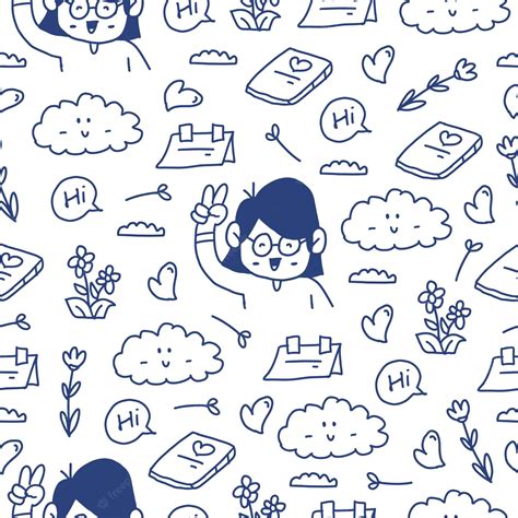 Premium Vector Hand Drawn Cartoon Doodle School Illustration Pattern