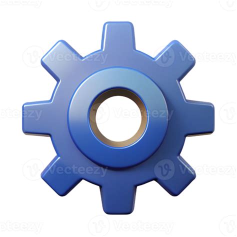 Breathtaking Tropical Gear Icon With Six Teeth Flat Color Clean Lines With Scalable Design